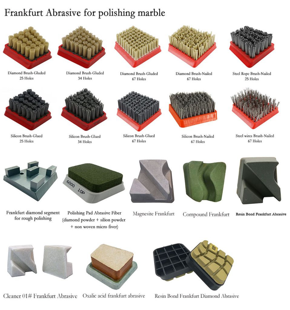 Diamond Frankfurt Brush Abrasive Tools for Leather finishing Marble ...